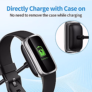 CAVN 4-Pack Screen Protector Case Compatible with Fitbit Luxe, TPU Protective Screen Cover Saver Bumper for Luxe Smartwatch Replacement Accessories (Black/Clear/Silver/Rose Gold)