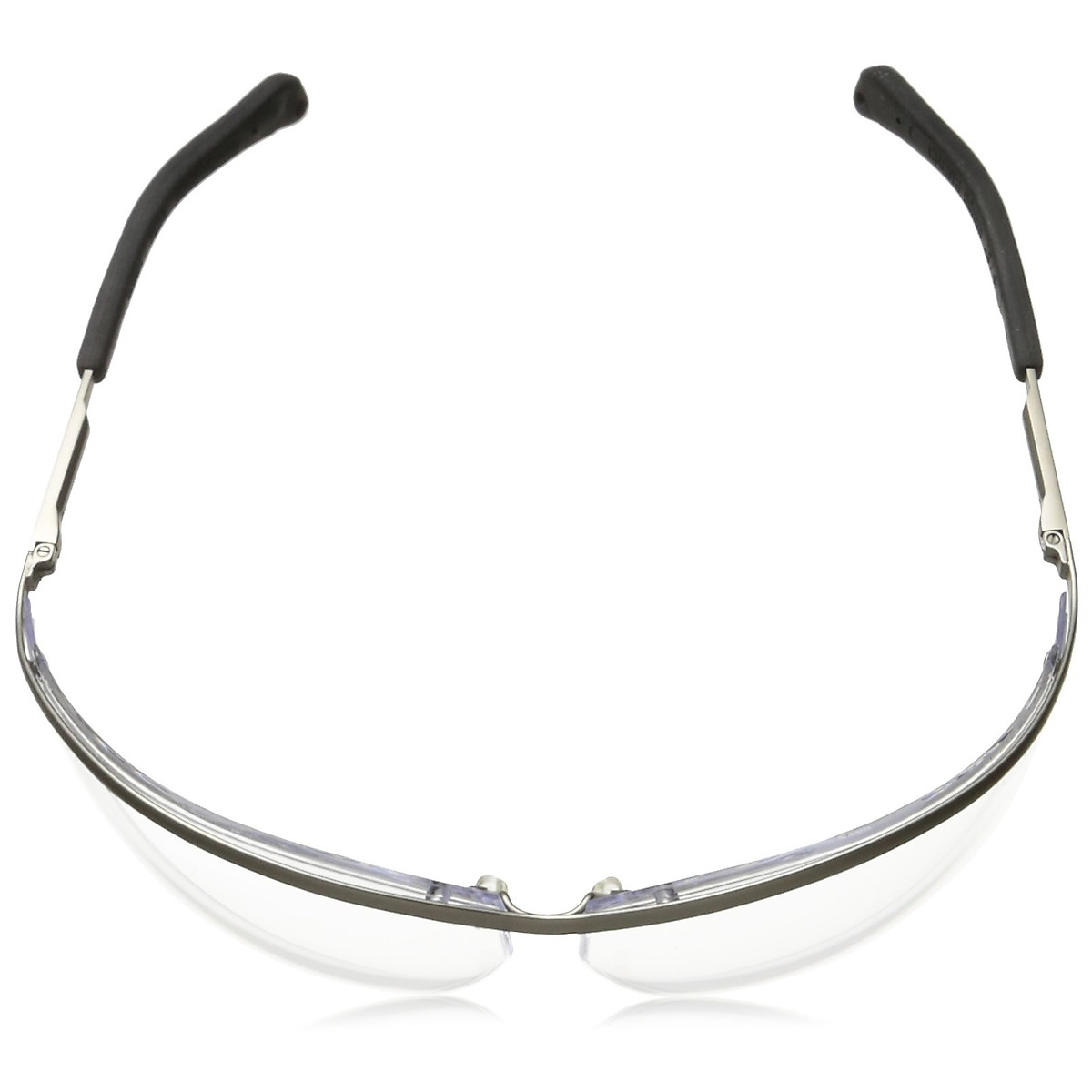 MCR Crews KD210 Klondike Safety Glasses, Silver Metal Frame, Clear Lens