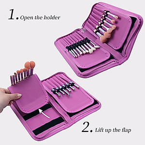 BQAN Nail Art Brush Holder Case - Organizer for Nail Art Brushes, Perfect Brush Holder