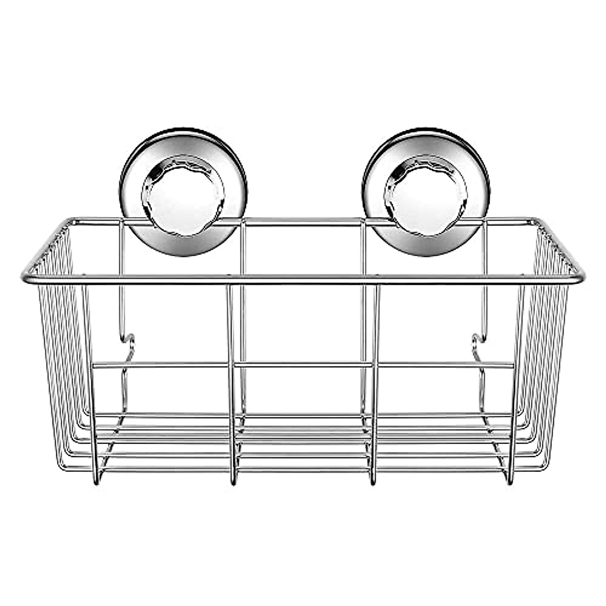 SANNO Suction Cup Soap Dish Holder Deep Bathroom Basket Shower Caddy