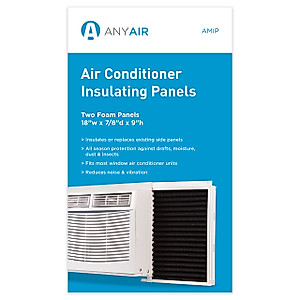 ANYAIR AMIP Window Air Conditioner Foam Insulating Panels, Pack of 2