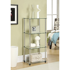 Convenience Concepts Designs2Go Classic Glass 4 Tier Tower, Glass