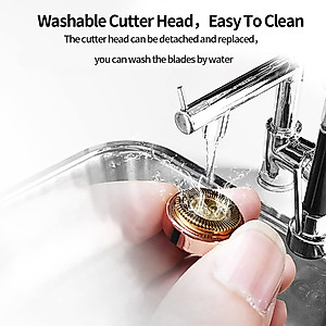 Facial Hair Removal for Women, Mini Hair Remover, Electric Razor Shaver Portable Bikini Epilator for Lips, Chin, Armpit, Peach Fuzz, Fingers, Arms, Legs, Body and USB Rechargeable