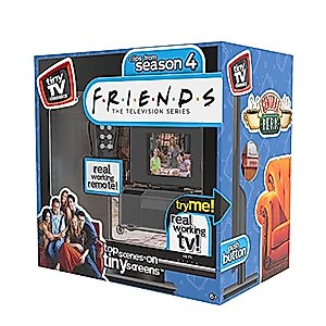 Basic Fun New Fall '21 - Tiny TV Classics - Friends Edition - Newest Collectible from Watch top Friends Scenes on a Real-Working Tiny TV (with Working Remote)!