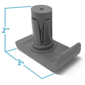 Universal Walker Wheel Kit: 5 Inch Sport Wheels and Flexfit Ski Glides (Gray)