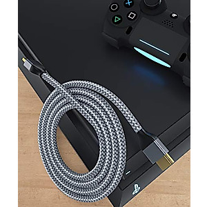 Basesailor 8K 60Hz HDMI Cable 6.6FT 2 Pack,48Gbps 7680P Ultra High Speed Cord for Apple TV,Roku,Samsung QLED,2.0 2.1,Sony Playstation,PS5,6FT,Xbox One Series X,eARC HDR HDCP 2.2 2.3,4K 120Hz 144Hz