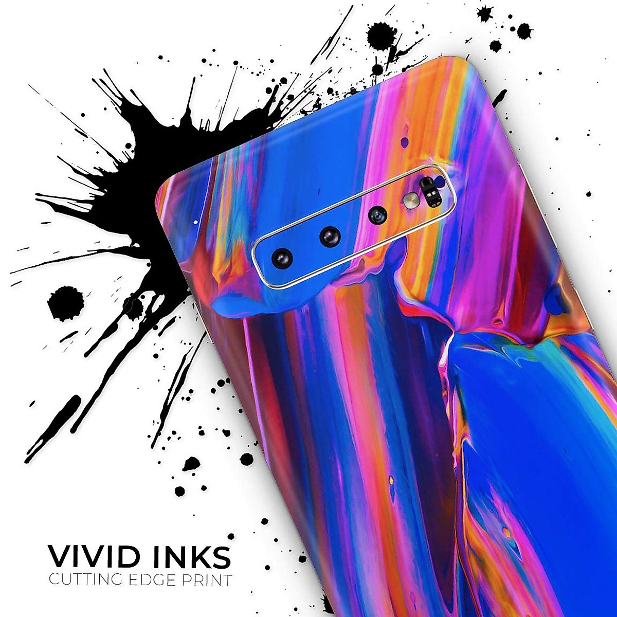 DesignSkinz Blurred Abstract Flow V5 Protective Vinyl Decal Wrap Skin Cover Compatible with The Samsung Galaxy S20 (Screen Trim & Back Glass Skin)