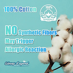 1 Pair (2 Gloves) - Gloves Legend Black 100% Cotton Jewelry Coin Silver Parade Fashion Inspection Work Safety Gloves - Size Large