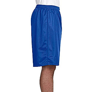 Hat and Beyond Mens Lightweight Basic Mesh Solid Basketball Jersey Workout Fitness Gym Shorts (4X-Large, 1ihb01_Royal Blue)