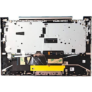 Replacement for Lenovo Yoga C740-14 C740-14IML Laptop Upper Case Palmrest Keyboard Touchpad Assembly Part 5CB0U43990 Top Cover Sliver