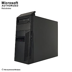 Lenovo ThinkCentre Business Computer, Intel Core i5, 16G DDR3, 512G SSD, 2T, VGA, DP, WiFi, BT 4.0, DVD, Win 10 64 Bit-Multi-Language(CI5)(Renewed)