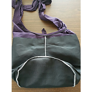 BTP! Thai Monk Buddha Cotton Sling Crossbody Messenger Bag Shlouder Purse Hippie Hobo Medium (Eggplant M5)