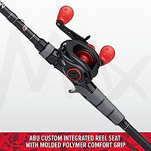 Abu Garcia 7' Max X Black Baitcast Combo Combo, 1 Fishing Rod, Right Reel Handle Position