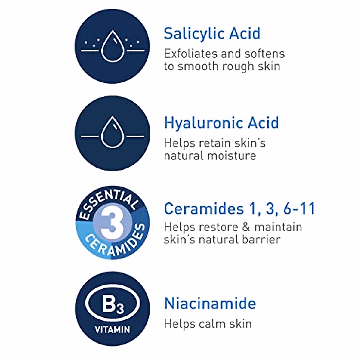 CeraVe SA Smoothing Cleanser | 236ml/8oz | Face and Body Wash with Salicylic Acid