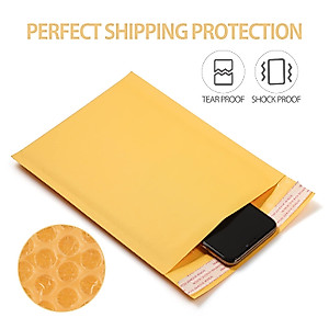 Offitecture 25pcs 6x9 Kraft Bubble Mailers #0 Padded Envelopes