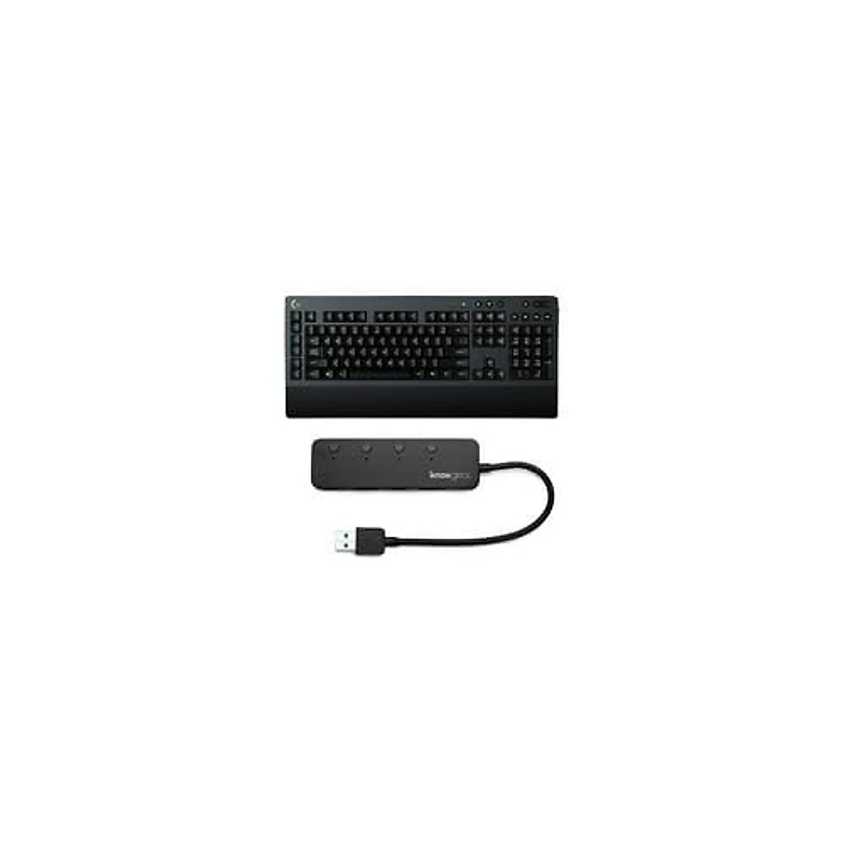 Logitech G613 Lightspeed Wireless Mechanical Gaming Keyboard with Knox 3.0 4 Port USB HUB Bundle