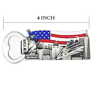 Color May Vary. NY Magnet Heart Shaped US Flag New York Souvenir - US Flag,Statue of Liberty,Flatiron, NYC Magnet Metal (Pack 1)