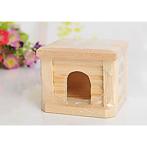 Litewoo Hamster Hideout Chewable Toys Wooden Accessories—— Hut
