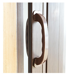 CCBOYSHARDWARE 36X96in Accordion Door,Interior Folding Doors for Closet Includes Hardware and Lock,Brown