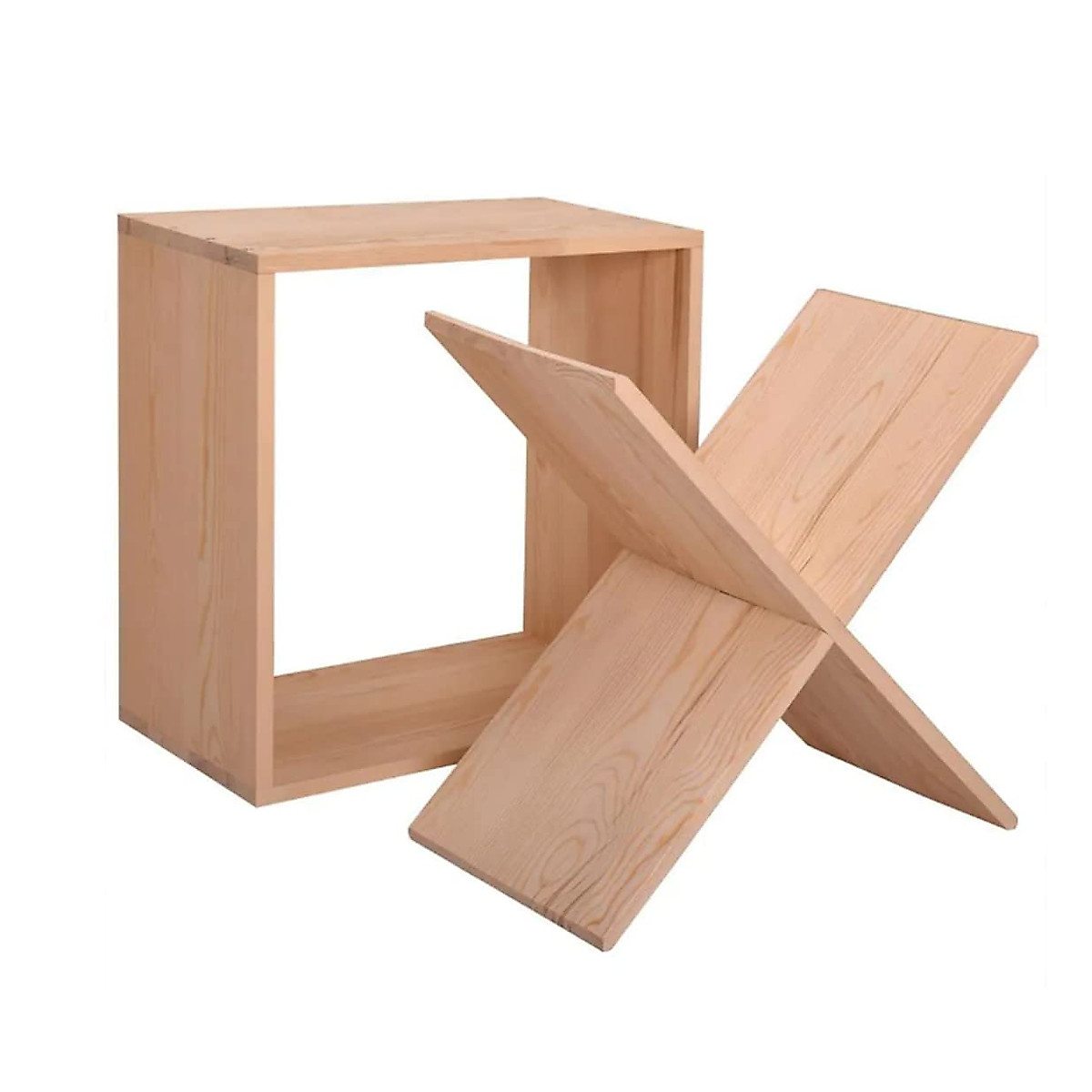 Justincity 24 Bottles of Modular Bamboo and Wood Wine Rack, Stackable Cube Wine Rack, Easy to Assemble, Suitable for Kitchen, Wine Cellar Storage Room and Bar