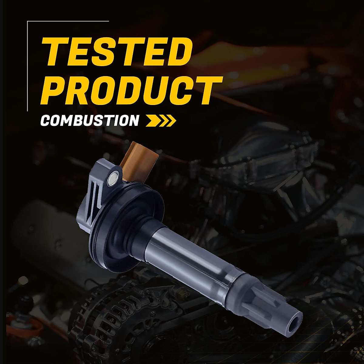 Yoshi Motors Pack of 6 Ignition Coil Replacement For Ford Explorer 2013-2019 F-150 Lincoln MKS Navigator V6 3.5L UF646 BL3Z12029A BL3Z12029B BL3Z12029C DG549 E1146 C-902 GN10638 C1814 BL3Z-12029C