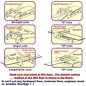 MantisTol 13" Pro SPC, LVP, LVT, WPC, RVP, VCT, PVC and Rigid Core Vinyl Flooring Cutter LVT-330; Cuts up to 5/16" (8mm) thick; Best Buy !