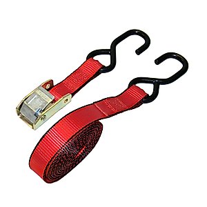 Everest Premium Cambuckle Straps – 1 PK – 1 IN – 15 FT – 500 LBS Working Load – 1500 LBS Break Strength – Ratchet Tie Down Alternative – Cargo Straps Perfect for Moving Appliances, Lawn Equipment and Motorcycles