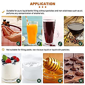 Saladulce Liquid Filling Machine 1.2L/min Electric Bottle Filler 3-300ml Weighing Filling Machine for Perfume, Oil, Trial Pack, Juice (110V)