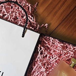 GoooodGift - 3 oz - Pink - Crinkle Cut Paper Shred Filler for Gift Wrapping, Gift Box Stuffing Birthdays, Basket Filling Mother's Day Christmas