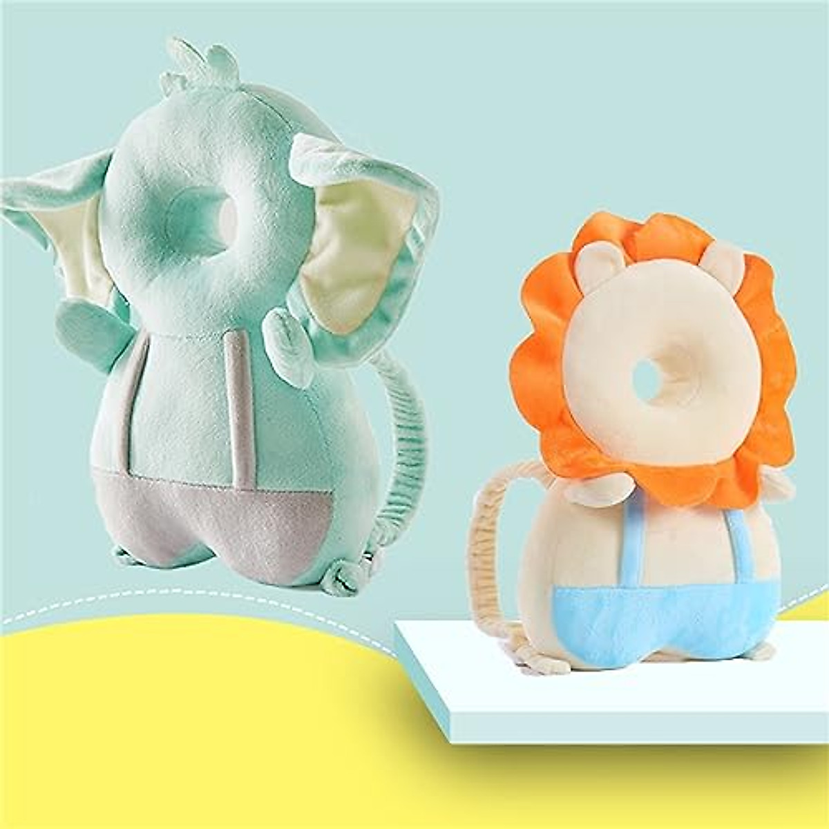 YAMIELO Baby Walker Head Protector Backpack, Baby Backpack Head Protection Pillow, Baby Head Protector for Baby Walking & Crawling, Super Soft, Skin Friendly (A)