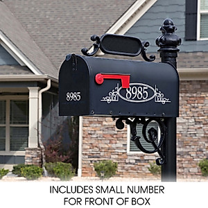 Personalized Mailbox Numbers - Street Address Vinyl Decal - Custom Decorative Numbering Street Name House Number Gift E-004g - Back40Life