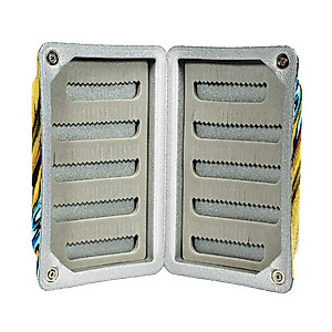 COLDWATER FLY FISHING - Light Weight Floating Designer Trout Picture Fly Box - Medium Vest Size