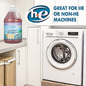 Ginger Lily Farms Botanicals Plant-Based Liquid Laundry Detergent, Lavender, Concentrated Formula, HE Compatible, 85 Loads, 1 Gallon (128 fl. oz.)