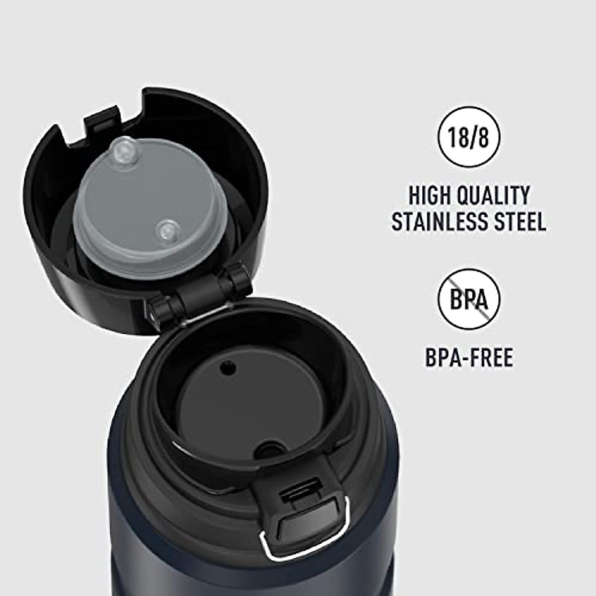 THERMOS Stainless King Vacuum-Insulated Drink Bottle, 24 Ounce, Midnight Blue