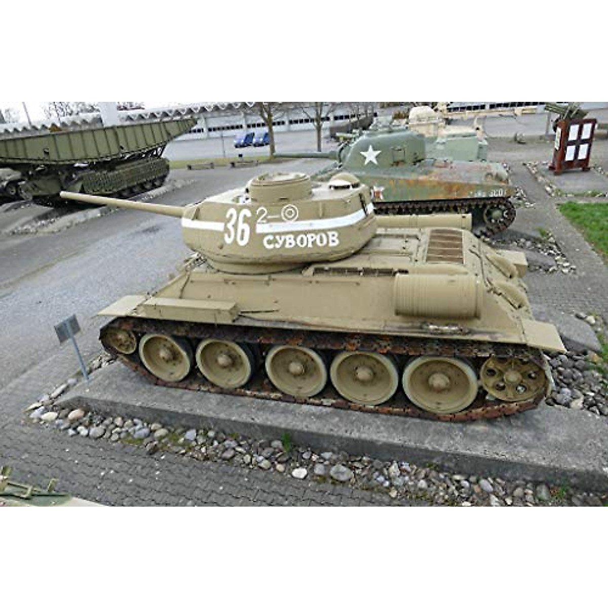 AEVVV T 34 85 Suvorov Soviet Russian Tank Model Kits Scale 1:35 - WW2 1/35 Scale Military Models T34 Tank Building Kit Assembly Instructions in Russian Language