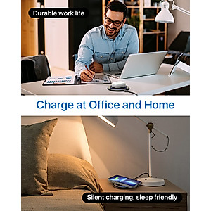 andobil Wireless Charger [2022 Advanced Chip] Qi-Certified 15W/10W/7.5W Safest Wireless Charging Pad Compatible Samsung Galaxy S22/S22 Ultra/S21/S21 Fe/S20/S10/Note 20/10, iPhone 13/13 Pro/12/11/XS/X