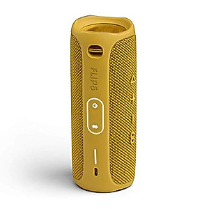 JBL FLIP 5 Waterproof Portable Bluetooth Speaker - Yellow (Renewed)