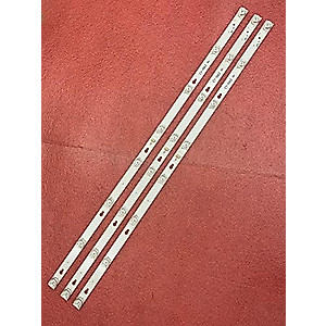 LED Strip(3) Compatible with 40FD5406 Toshiba L40F3301B 40A730U 40l2600 TCL 40DS500 F40S5916 TOT_40D2900_3x8_3030C L40E5800A L40F330