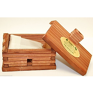 Paine's Medium Log Cabin Incense Burner Comes with 10 Balsam fir logs