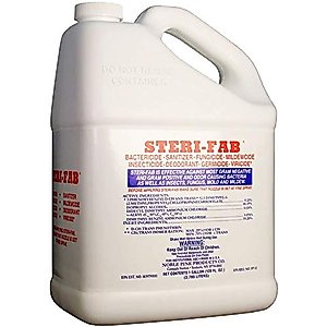 STERI-FAB Bactericide, Sanitizer, Fungicide, Mildewcide, Insecticide, Deodorant & Virucide - 1 Bottle (Gallon)
