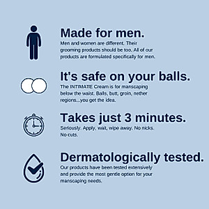 No Hair Crew | Intimate Bundle | Includes Hair Removal Depilatory Cream for Men and Dry & Fresh Body Powder for Sweat and Odor Control