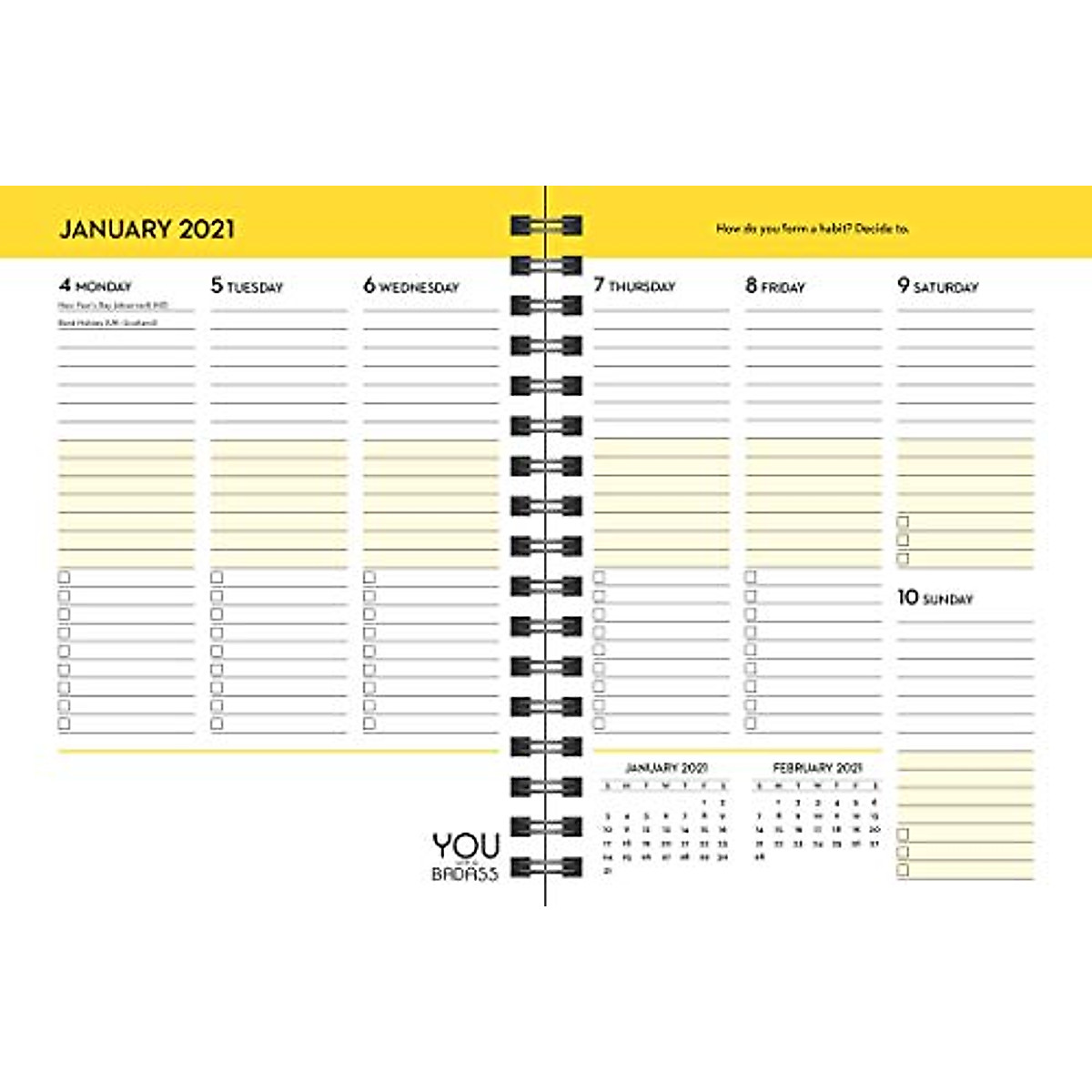 You Are a Badass 17-Month 2020-2021 Monthly/Weekly Planning Calendar: Deluxe Organizer (August 2020-December 2021)