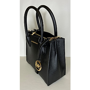 Michael Kors MICHAEL Michael Kors Mercer MD Messenger bundled SM TZ Coinpouch Purse Hook (BLK)