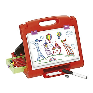 Faber-Castell Do-Art 3-in-1 Travel Easel - 30 Piece Tabletop Easel for Kids with Art Supplies, Multicolor