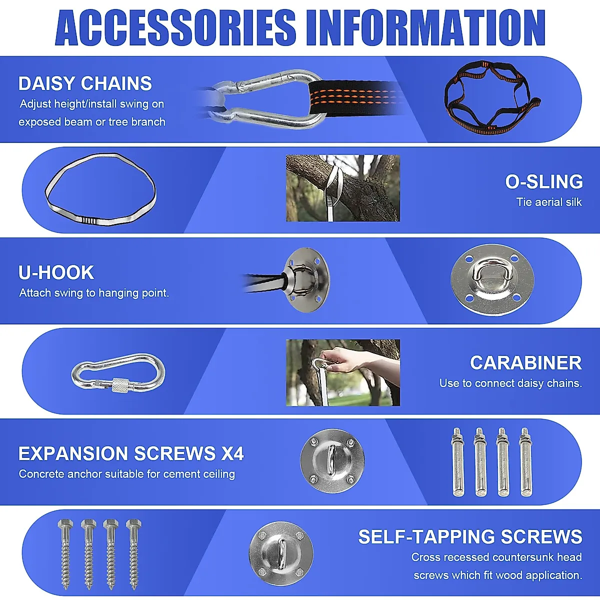 SZHLUX Sensory Swing for Kids,Indoor Therapy Swing Great for ADHD,Aspergers,Sensory Processing Disorder,and Autistic Children