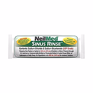 NeilMed's Sinus Rinse Extra Strength Pre-Mixed Hypertonic Packets-for Sinus Relief, 70 Count Box (Pack of 2)