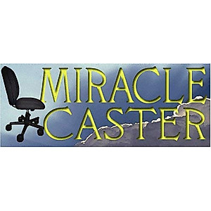 Miracle Caster! Extra Large Chair Wheels. 4" Set of Five. Great for carpet. Replaces chair mat.