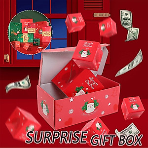 Surprise Gift Box, 2024 Surprise Gift Box Explosion, Surprise Box Gift Box for Money, Surprise Box, Surprise Gift Box Explosion for Money,Surprise Box Gift Box for Creative Gift(Green)