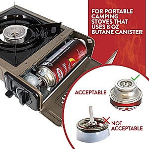 Gas One 12 Pack - 8oz Camping Fuel Canisters for Portable Gas Stoves - UL Safety Certified - Made In Korea