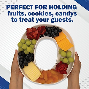 10" Reusable Plastic Box Form Tray Display for Treats, Charcuterie, Cake Pop, Candy, Charcuterie Box, Custom Charcuterie Letters Fillable - Reusable Letter Box - (White Plastic, S)